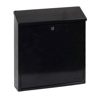 Phoenix Casa Top Loading Letter Box MB0111KB in Black with Key Lock