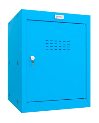 Phoenix CL Series CL0544BBK Size 2 Cube Locker in Blue with Key Lock
