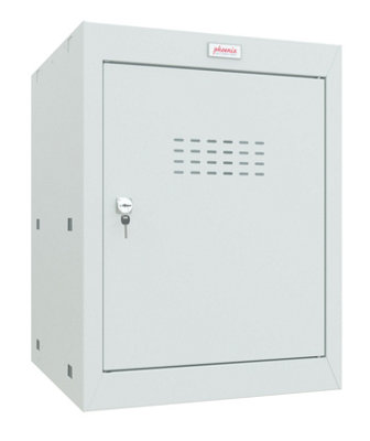 Phoenix CL Series CL0544GGK Size 2 Cube Locker in Light Grey with Key Lock