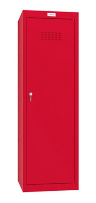 Phoenix CL Series CL1244RRK Size 4 Cube Locker in Red with Key Lock