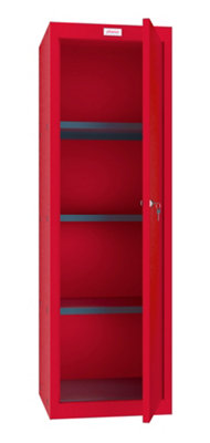 Phoenix CL Series CL1244RRK Size 4 Cube Locker in Red with Key Lock