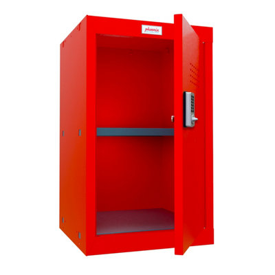 Phoenix CL0644RRE Size 3 Red Cube Locker with Electronic Lock