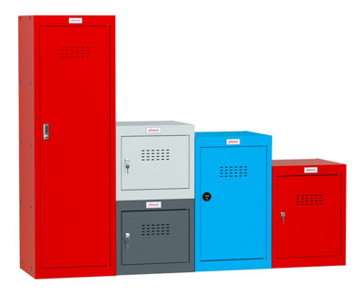 Phoenix CL0644RRE Size 3 Red Cube Locker with Electronic Lock