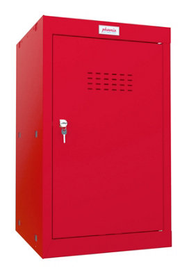 Phoenix CL0644RRK Size 3 Red Cube Locker with Key Lock