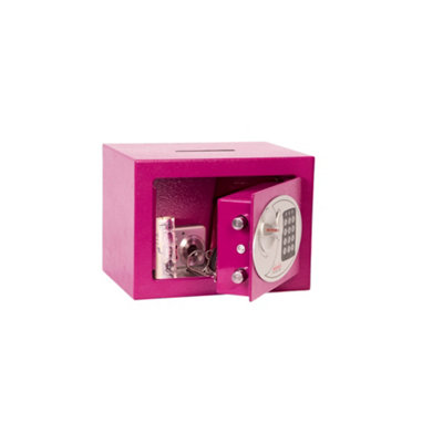 Phoenix Compact Home Office SS0721EPD Pink Security Safe with ...