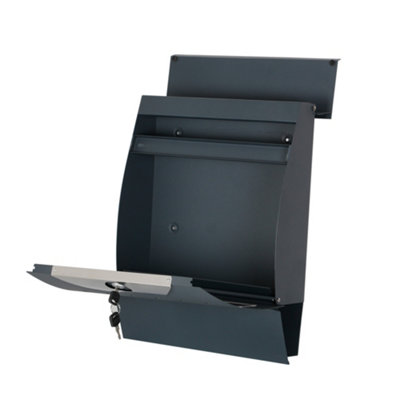 Phoenix Estilo Front Loading Letter Box MB0122KA in Graphite Grey with ...