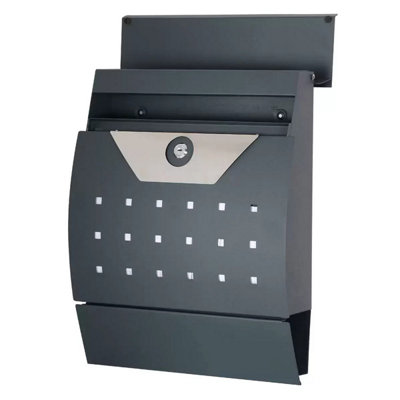 Phoenix Estilo MB0122KA Front Loading Letter Box Graphite Grey, Wall ...