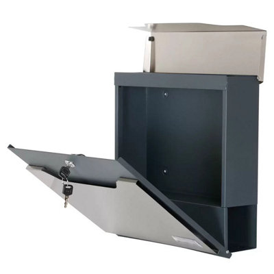 Phoenix Estilo MB0123KS Top Loading Letter Box Stainless Steel, Wall ...