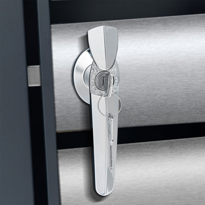 Phoenix GB2213ASK Silver effect Double Wheelie Bin Steel Storage / Bin ...