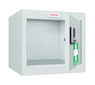 Phoenix MC0344GGE Size 1 Light Grey Medical Cube Locker with Electronic ...