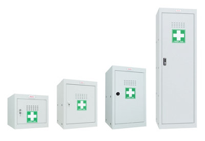 Phoenix MC0344GGE Size 1 Light Grey Medical Cube Locker with Electronic ...
