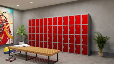 Phoenix PL 300D Series PL1433GRE 1 Column 4 Door Personal locker in Red ...