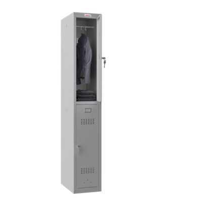 Phoenix PL Series PL1230GGK 1 Column 2 Door Personal Locker in Grey ...