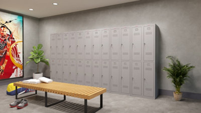 Phoenix PL Series PL1230GGK 1 Column 2 Door Personal Locker in Grey ...
