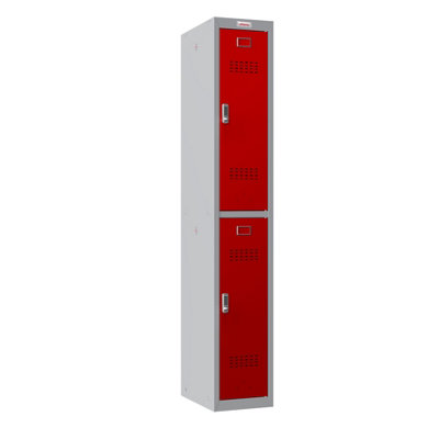 Phoenix PL Series PL1230GRE 1 Column 2 Door Personal Locker Grey Body ...
