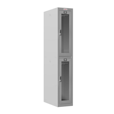 Phoenix PLC Series PLC1230GGE 1 Column 2 Clear Doors Personal locker in ...