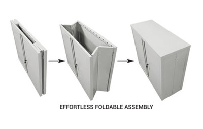 Phoenix SCF Series SCF0891GGK 2 Door 1 Shelf Foldable cupboard, build ...
