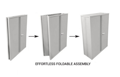 Phoenix SCF Series SCF1491GGE 2 Door 3 Shelf Foldable cupboard, build ...