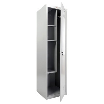 Phoenix Utility Locker UL1150GGK Single Door in Grey with Key Lock