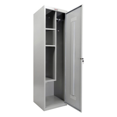 Phoenix Utility Locker UL1150GGK Single Door in Grey with Key Lock