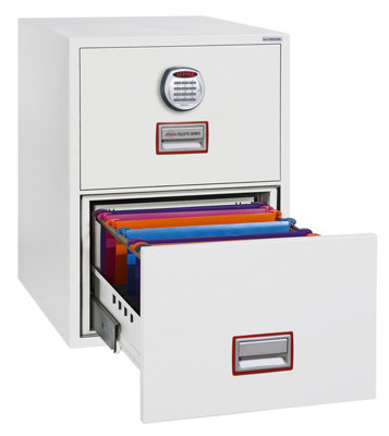 Phoenix World Class Vertical Fire File FS2272E 2 Drawer Filing Cabinet ...