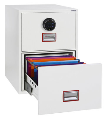 Phoenix World Class Vertical Fire File FS2272F 2 Drawer Filing Cabinet ...