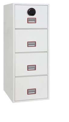 Phoenix World Class Vertical Fire File FS2274F 4 Drawer Filing Cabinet ...