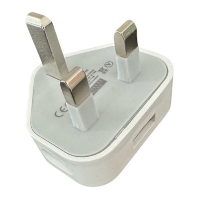 PhonePro 5W USB-A 3 Pin UK Plug Wall Charger Power Adapter