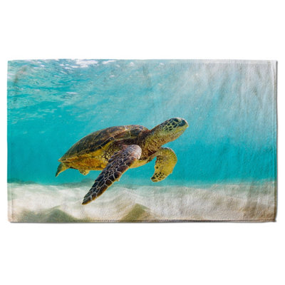 photo of Sea turtle in the Galapagos island (Bath Towel) / Default Title