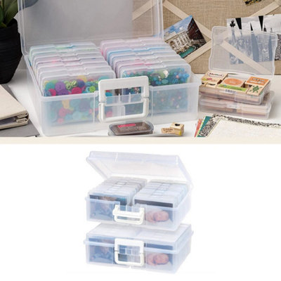 Photo Storage Box 1600 4x6 Picture Album Organizer Container Craft Case