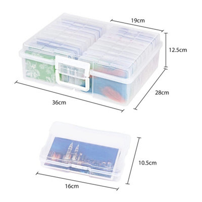 Photo Storage Box 1600 4x6 Picture Album Organizer Container Craft Case