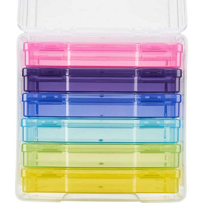 Photo Storage Boxes 7x5 Photograph Organiser Multi Coloured - 600 Photo ...