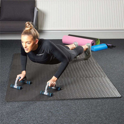 PhysioRoom Interlocking Shock Absorbing Foam Puzzle Floor Gym Mat - 24 ...