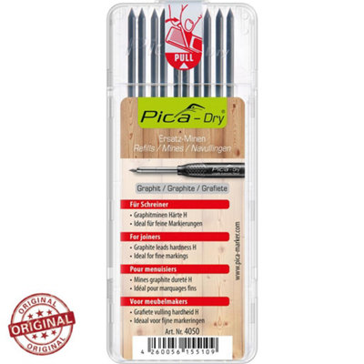 Pica DRY Pencil 3030 Refill Leads Graphite Joiners Dry Surface Fine ...