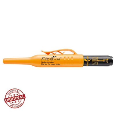 Pica INK Deep Hole Marking Pen Trade Black Permanent Marker 2mm Thin ...