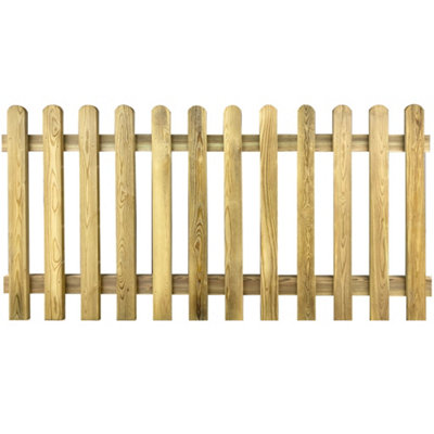 Picket Panels Round Top 2.1m Wide x 1.8m High | DIY at B&Q