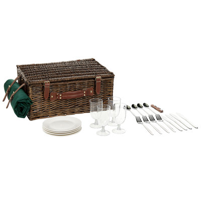 Picnic Basket ECLAIR Wicker Brown