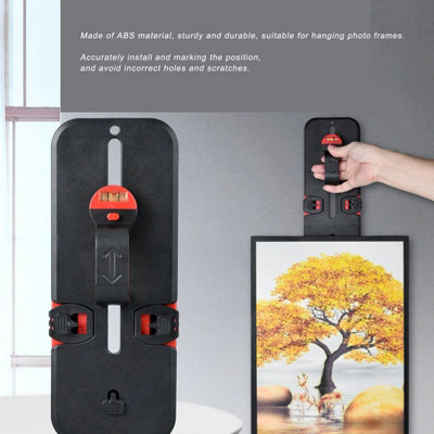 Picture Hanging Tool with Bubble Level for Easy Photo Frame Decoration