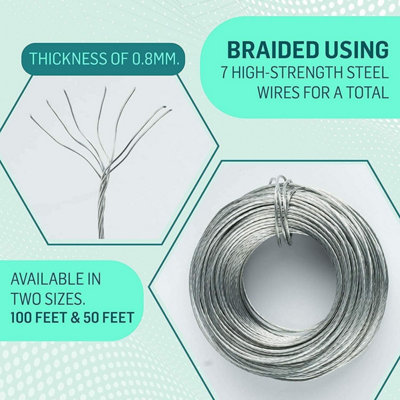 Picture Hanging Wire Photo Frame Hanging Heavy Duty Stainless Steel ...