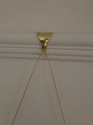 Picture Rail Hooks Dado Rail Picture Hooks Brass Plated Moulding Hooks ...