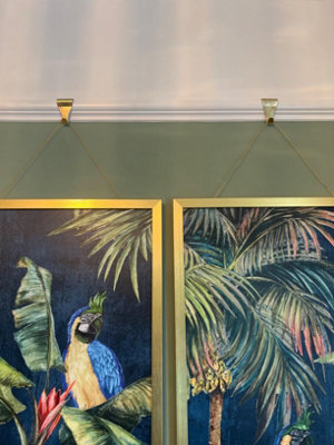 Picture Rail Hooks Dado Rail Picture Hooks Brass Plated Moulding Hooks ...