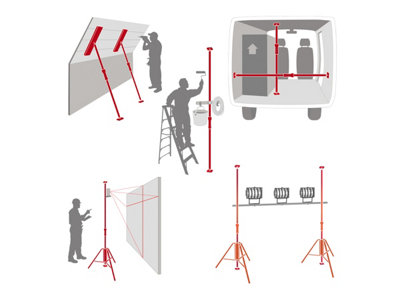 Buy PIHER ADJUSTABLE MULTI PROP P4 200-375cm.(80"-146") - 34004 at B&Q