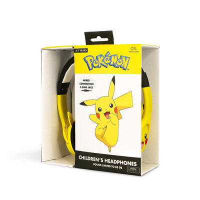 PIKACHU MOULDED EARS CHILDRENS HEADPHONES