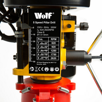 Pillar Drill Wolf Engineer's 5 Speed with 2.5" Vice