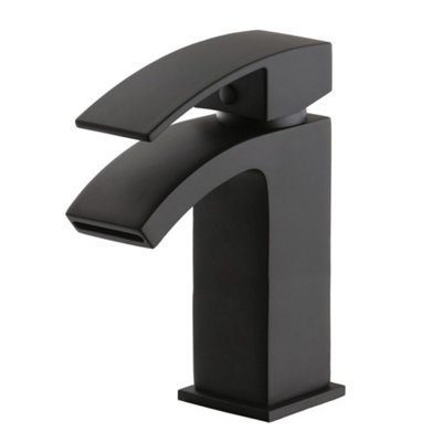 Pimlico Mini Mono Basin Mixer Tap Matt Black