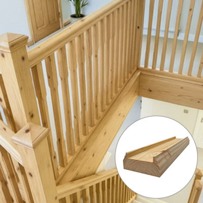 Pine Baserail TBR 3.6m 41mm Groove For Stair Spindles UK Manufactured ...