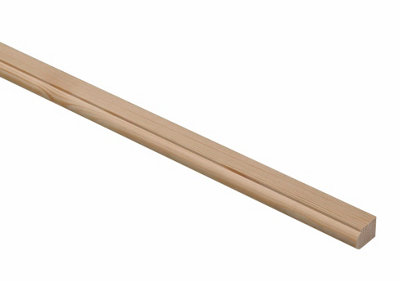 Pine Basic Staff Bead Moulding Glass Beading Pack of 8 (L) 1.2m (W)15mm ...