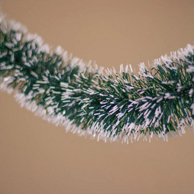 Pine Green Christmas Tinsel Garland 2.7M 2PK