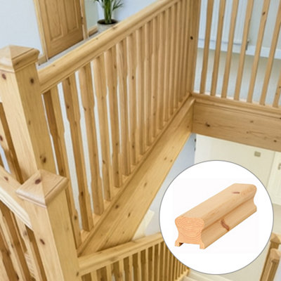 Pine Handrail THR 4.2m - 41mm Groove For Spindles UK Manufactured ...