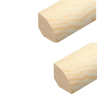 Pine Quadrant Timber 9mm x 9mm 1.2m x 4 Total 4.8m tm670 | DIY at B&Q